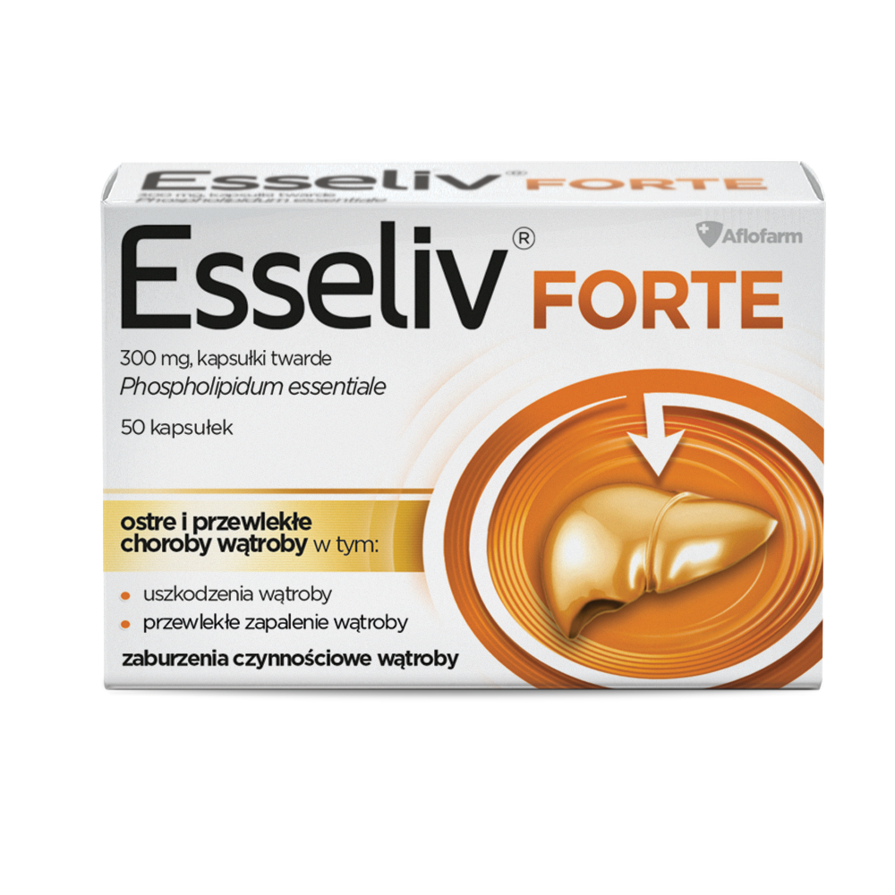 Esseliv forte 300 mg 50 kapsułek - Opinie i ceny na Ceneo.pl