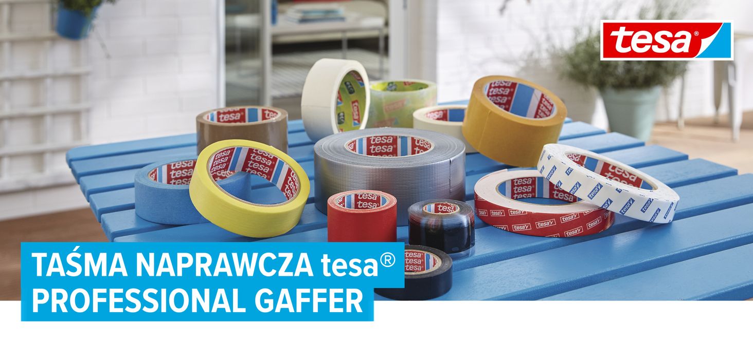 Tesa Taśma naprawcza tkaninowa Professional typu Gaffer uniwersalna ...
