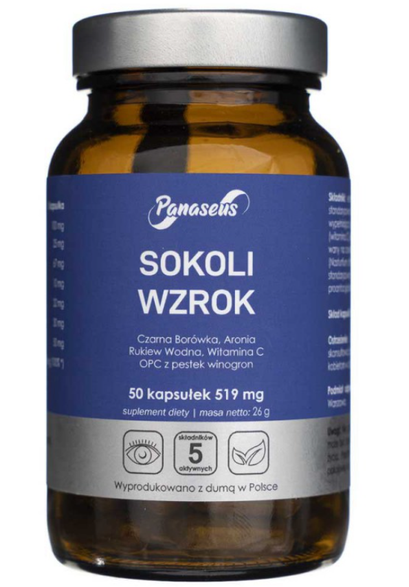 Panaseus Sokoli Wzrok 50 Kaps - Opinie i ceny na Ceneo.pl