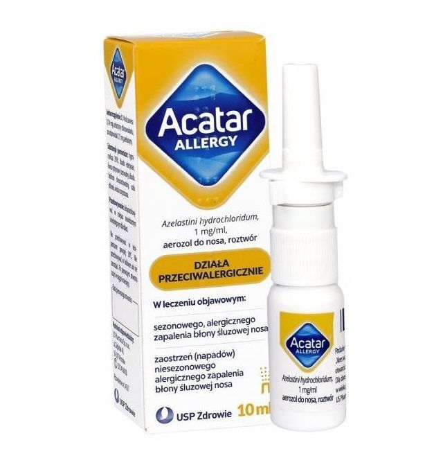 Lek na alergię Acatar Allergy Aerozol do nosa 10ml - Opinie i ceny na Ceneo.pl