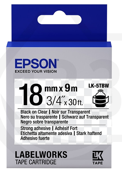 Taśma barwiąca Epson LK-5TBW - Ceny i opinie - Ceneo.pl