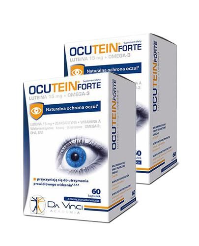 Ocutein Forte Luteina 15mg + Omega-3, 2 x 60 kapsułek - Opinie i ceny ...