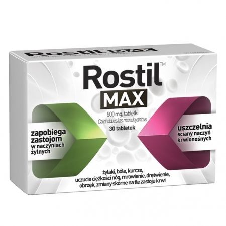Rostil MAX 500 mg 30 tabl (5909991481230) - Opinie i ceny na Ceneo.pl