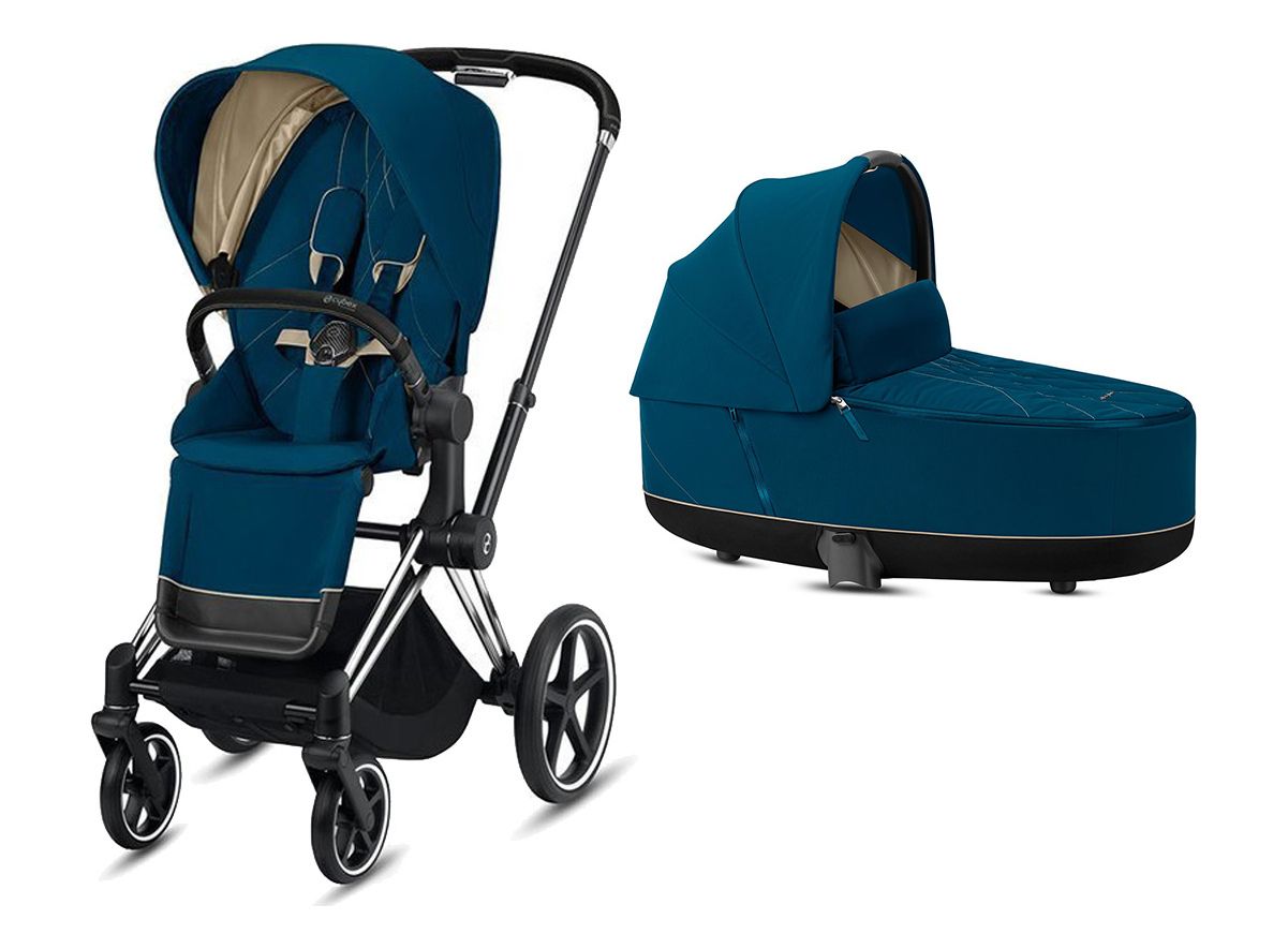 Wózek Cybex Priam 2.0 Lux Mountain Blue Głęboko Spacerowy - Ceny i ...