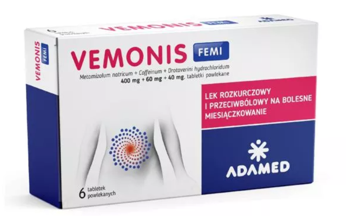 Leki przeciwbólowe Adamed Vemonis Femi lek rozkurczowy 6tabl. - Opinie ...