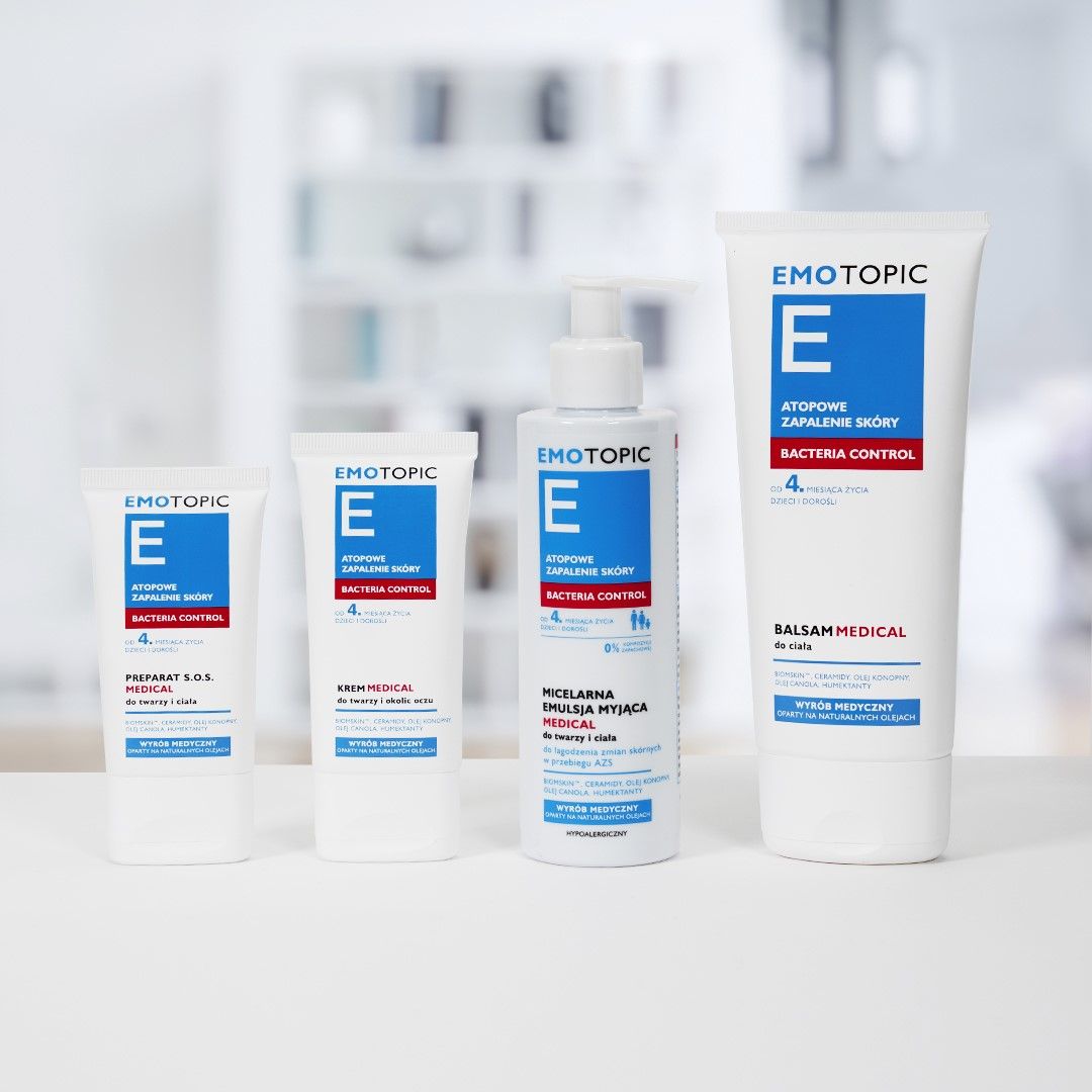 EMOTOPIC BACTERIA CONTROL KREM MEDICAL do twarzy i okolic oczu 50 ml ...