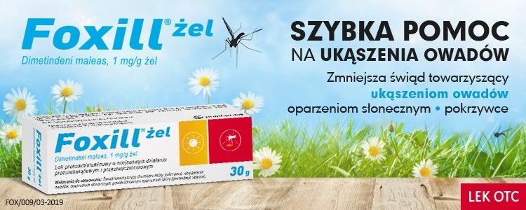 Lek na alergię Foxill żel 1 mg/g 30g - Opinie i ceny na Ceneo.pl