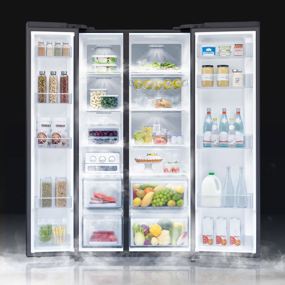 Lodówka Samsung RS62R50412C Side by Side Czarna - Ceneo.pl