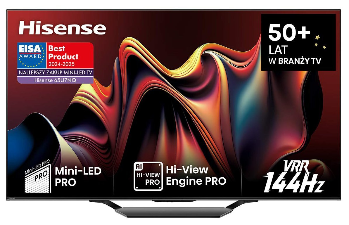 Telewizor Mini LED Hisense 65U7NQ 65 cali 4K UHD 65 cali - Opinie i ceny na Ceneo.pl