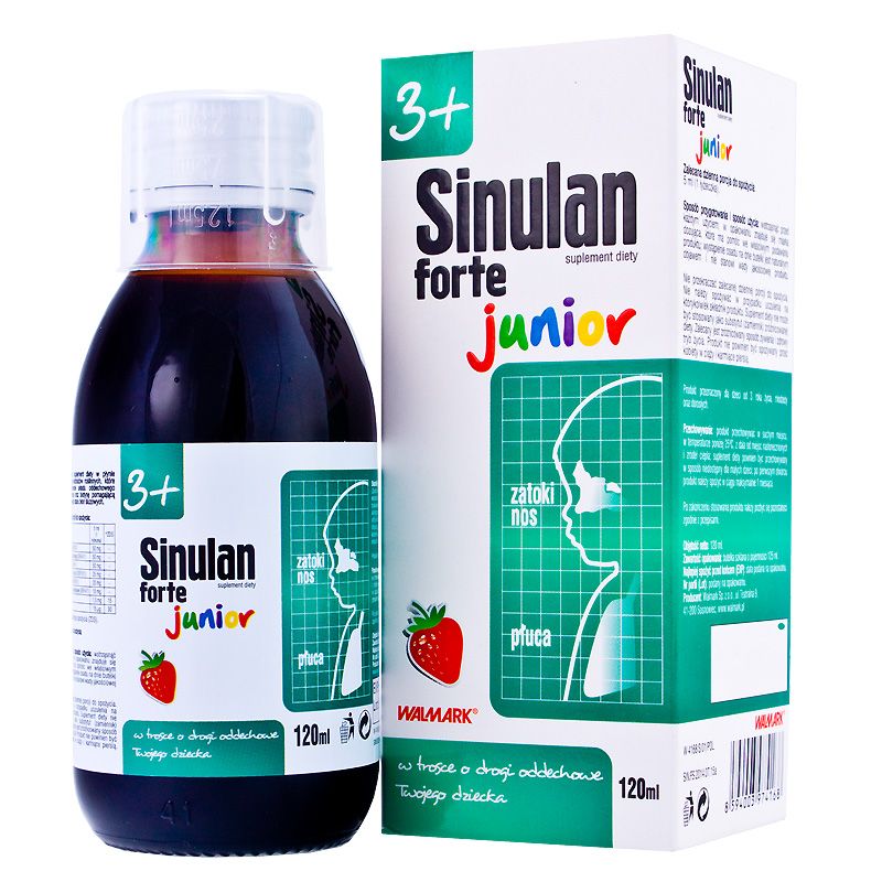 Sinulan Forte Junior syrop 120ml - Opinie i ceny na Ceneo.pl