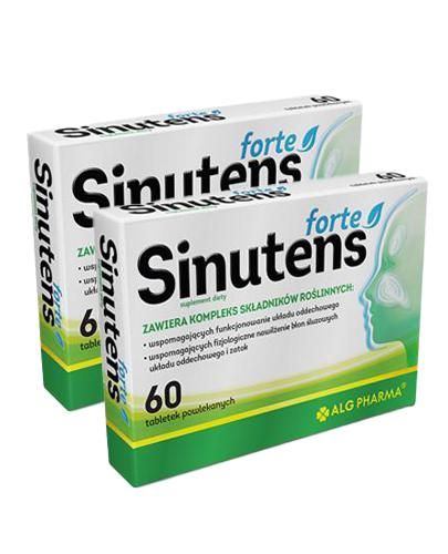 SINUTENS FORTE - 2 x 60 tabl. - układ oddechowy - Opinie i ceny na Ceneo.pl