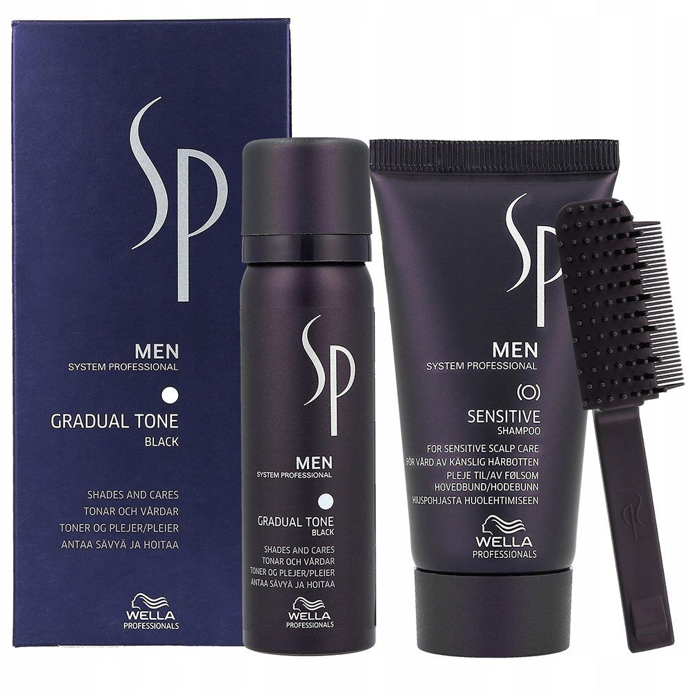 Wella Sp Men Gradual Tone Black Pianka Przywracająca Naturalny Kolor ...
