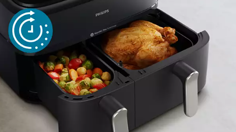 Frytkownica PHILIPS Series 5000 Dual Basket NA550/00 - Opinie i ceny na ...