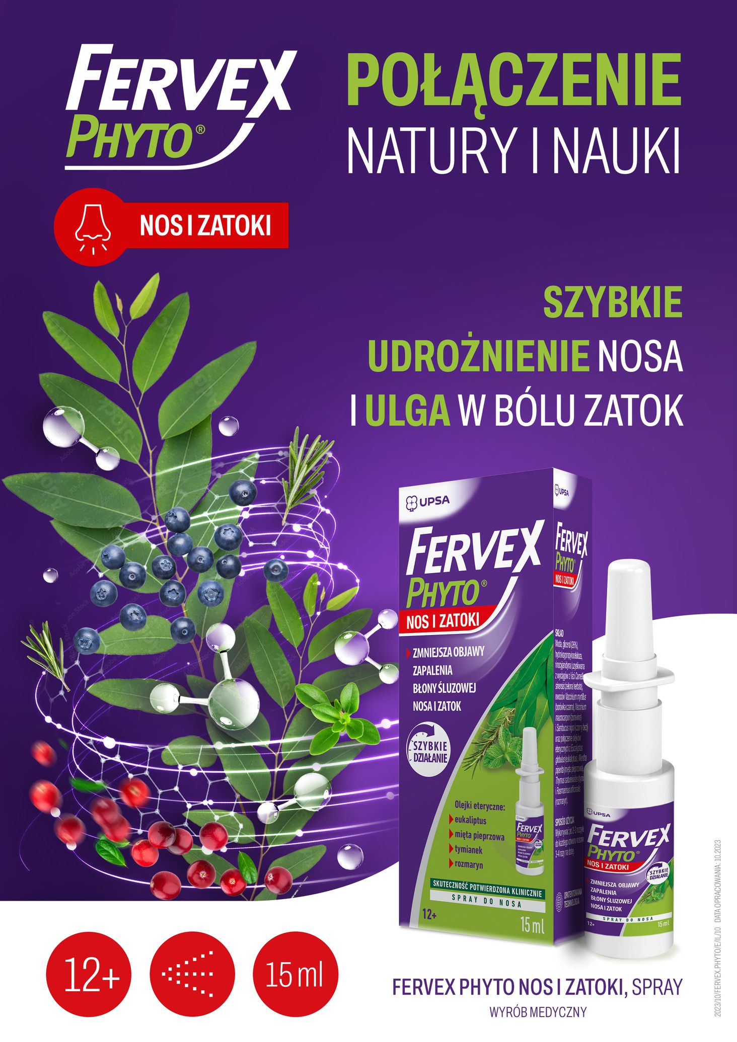 FERVEX PHYTO nos i zatoki, spray, 15ml - Opinie i ceny na Ceneo.pl