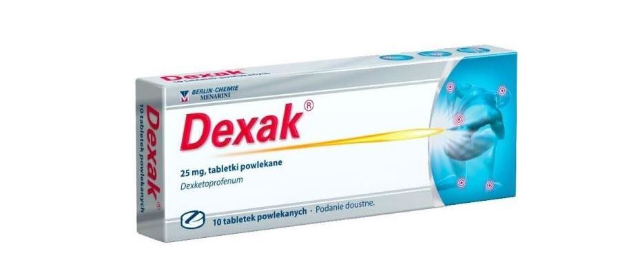 Leki przeciwbólowe Dexak 25mg 10 tabletek - Opinie i ceny na Ceneo.pl