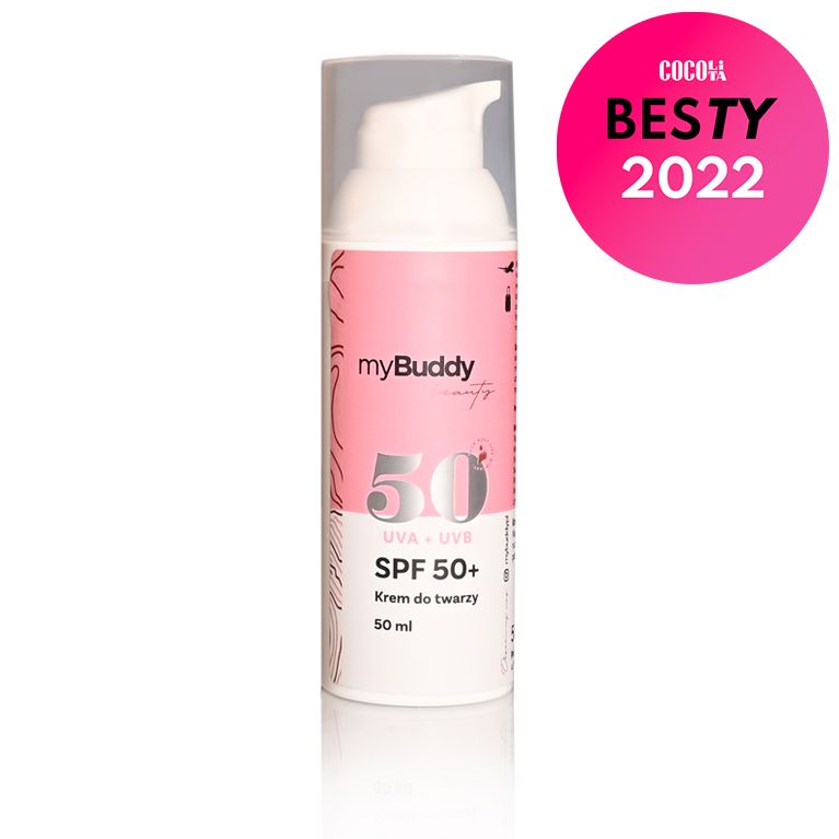 MyBuddy Gąbka do Makijażu + myBuddy Krem z Filtrem SPF50 UVA+UVB 50ml ...