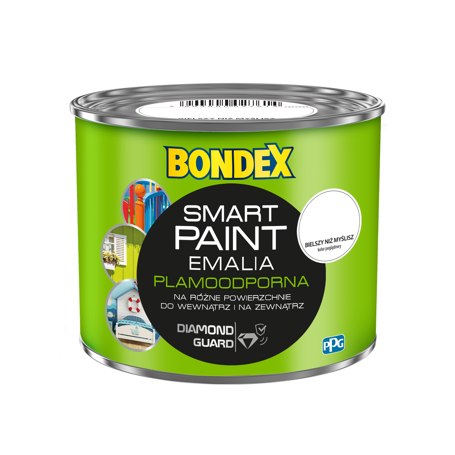 Farba Bondex SMART PAINT EMALIA PLAMOODPORNA bielszy niż myślisz 0,5L ...