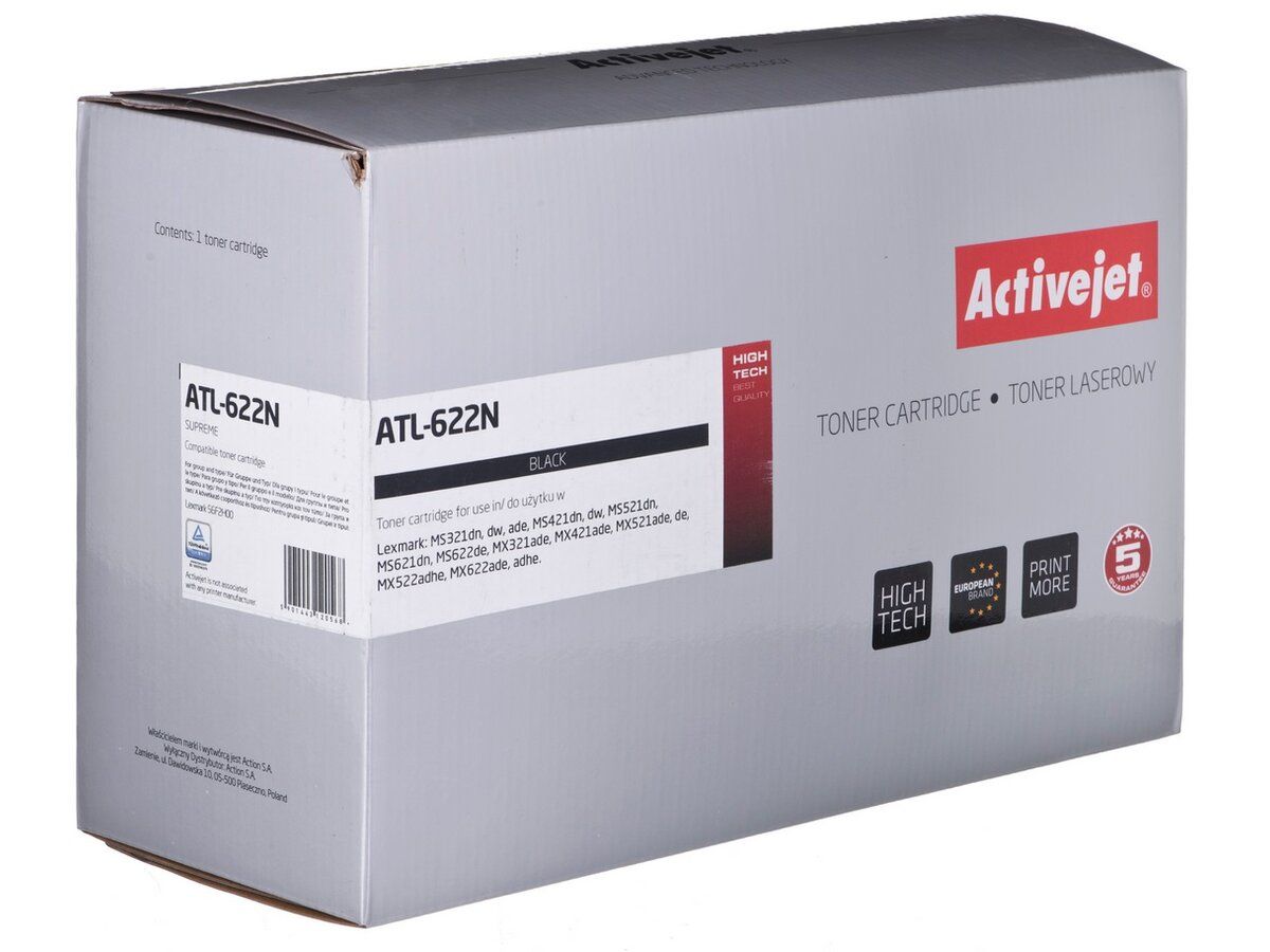 Tusz ActiveJet Lexmark 56F2H00 Czarny ATL-622N do drukarki - Opinie i ...
