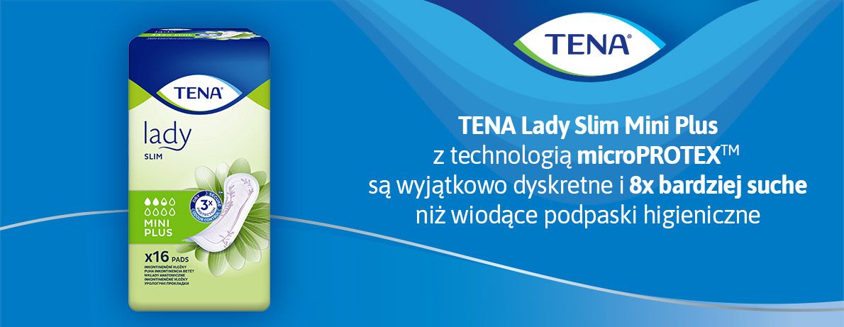 TENA Lady Slim Mini Plus Wings Podpaski dla Kobiet 3x16szt - Opinie i ...