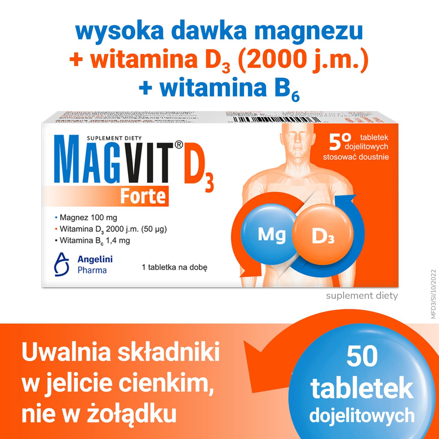MAGVIT FORTE D3 50 tabletek - Opinie i ceny na Ceneo.pl