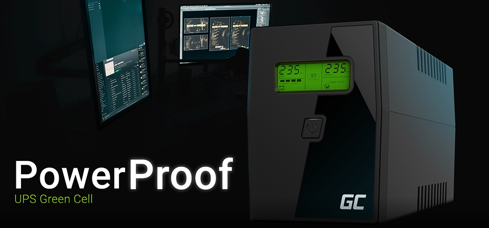 Zasilacz UPS Green Cell UPS Power Proof 800VA 480W (UPS02) - Opinie i ...