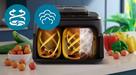 Frytkownica PHILIPS Series 5000 Dual Basket NA550/00 - Opinie i ceny na ...