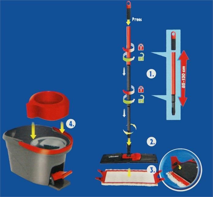 Vileda Mop Easy Wring Ultramat - Opinie i atrakcyjne ceny na Ceneo.pl