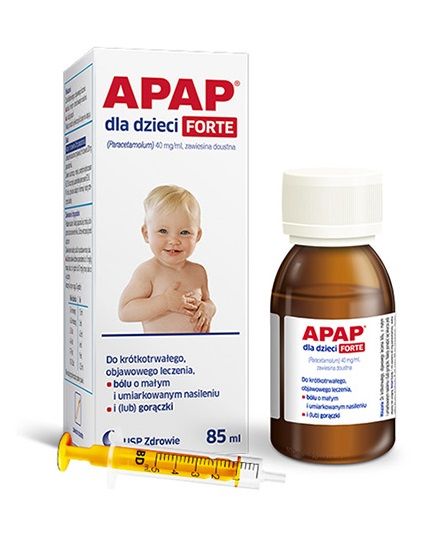 APAP dla dzieci FORTE zawiesina 85 ml - Opinie i ceny na Ceneo.pl
