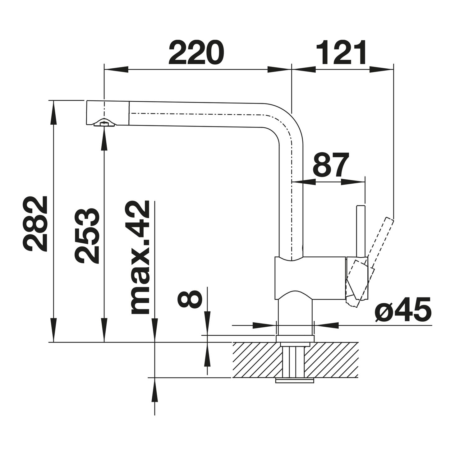 Blanco Linus Silgranit-Look Antracyt (516698) - Bateria kuchenna, typ ...