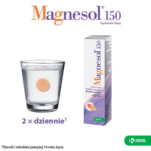 Magnesol 150mg 20tabl. - Opinie i ceny na Ceneo.pl