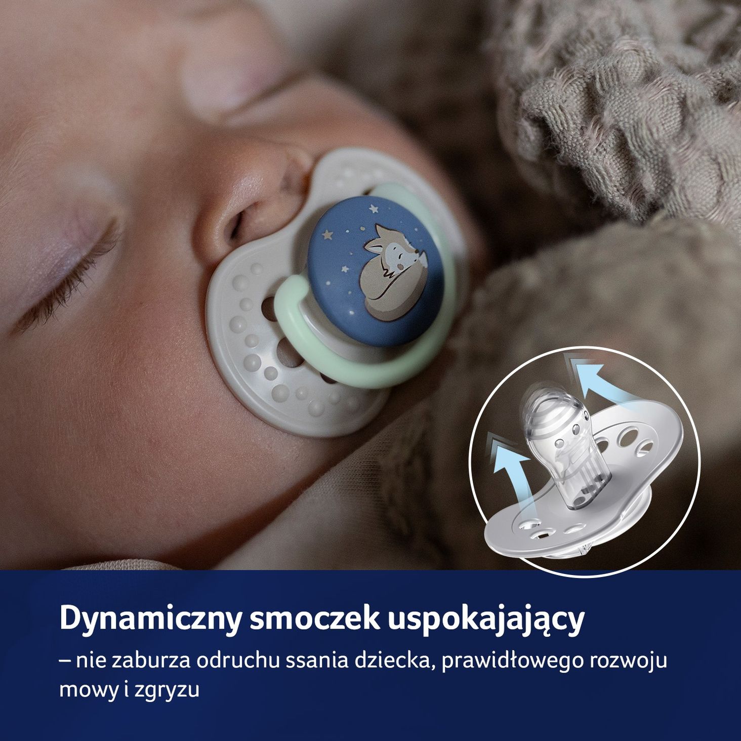 Smoczek silikonowy dynamiczny LOVI 0-3m 2 szt. Night&Day Boy - Ceny i opinie - Ceneo.pl