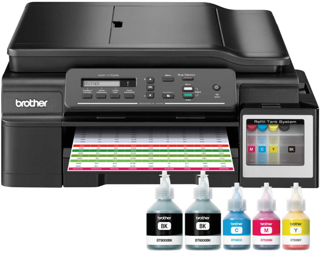 Urządzenie wielofunkcyjne Brother InkBenefit Plus DCP-T700W - Ceneo.pl