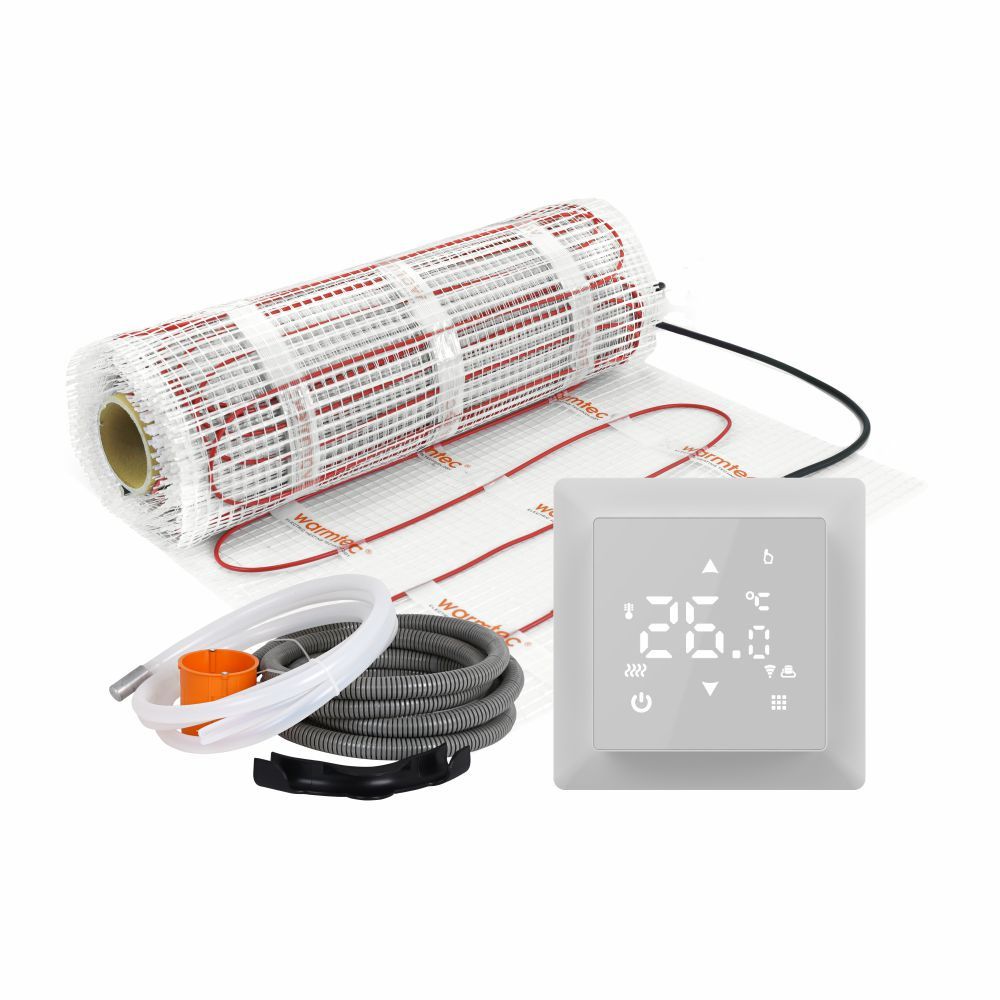 Ogrzewanie podłogowe Zestaw ogrzewania podłogowego pod płytki Warmtec mata grzewcza DS2-40 4,0m² ...