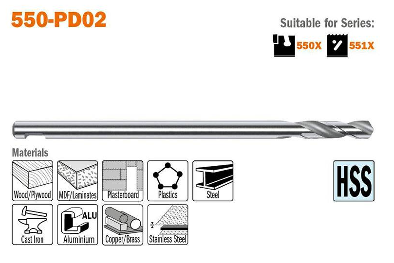 Wiertło 550-PD02 Wiertło HM D=6,35 L=125 mm Drewno, MDF, Stal - Opinie i ceny na Ceneo.pl