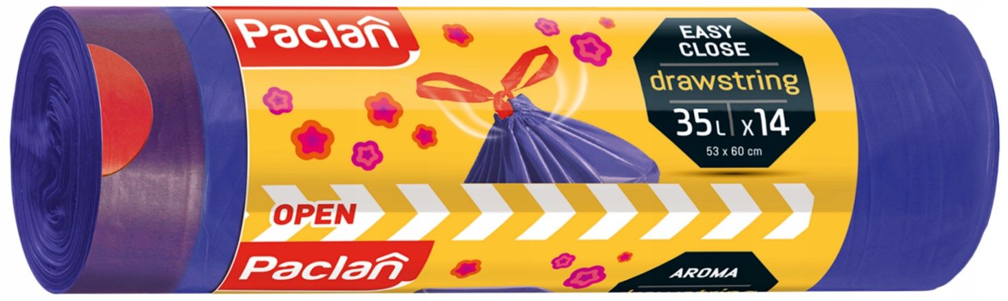 ZAPACHOWE Worki na śmieci PACLAN 35L 14szt. FIOLETOWE - Opinie i ...