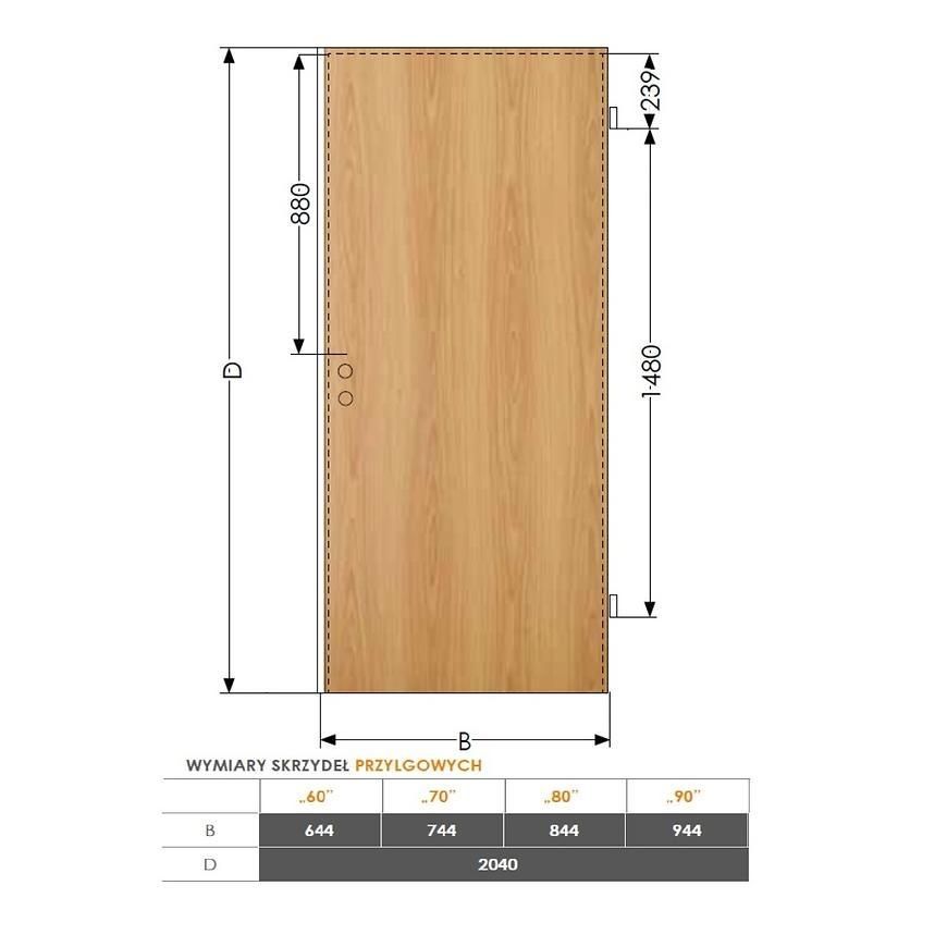 Drzwi wewnętrzne Merkury Market Norma 1 80L Dąb B224 - Opinie i ceny na ...