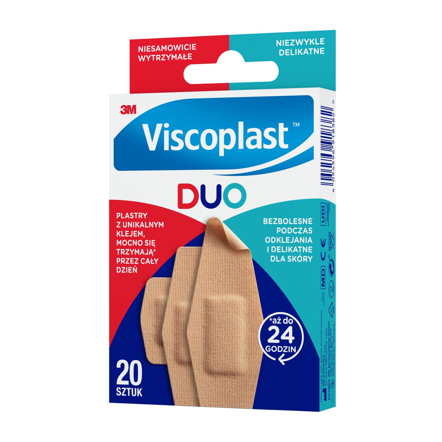 Viscoplast DUO zestaw plastrów 3 rozmiary 20 szt - Opinie i ceny na ...