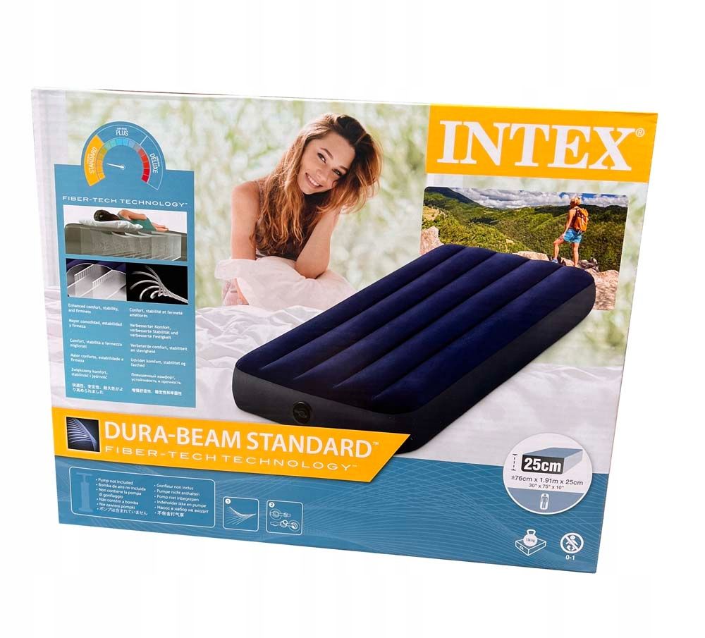 MATERAC INTEX JEDNO OSOBOWY+POMPKA - Ceny i opinie - Ceneo.pl