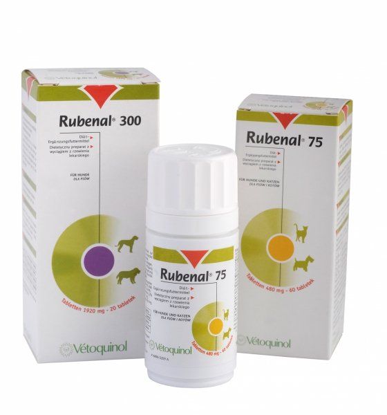 Vetoquinol Rubenal 75mg 60tabl - Ceny i opinie - Ceneo.pl