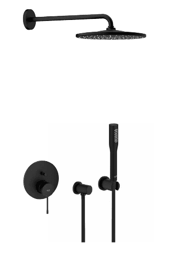 Zestaw prysznicowy Zestaw prysznicowy podtynkowy 6w1 Grohe Essence Phantom Black - Opinie i ceny ...