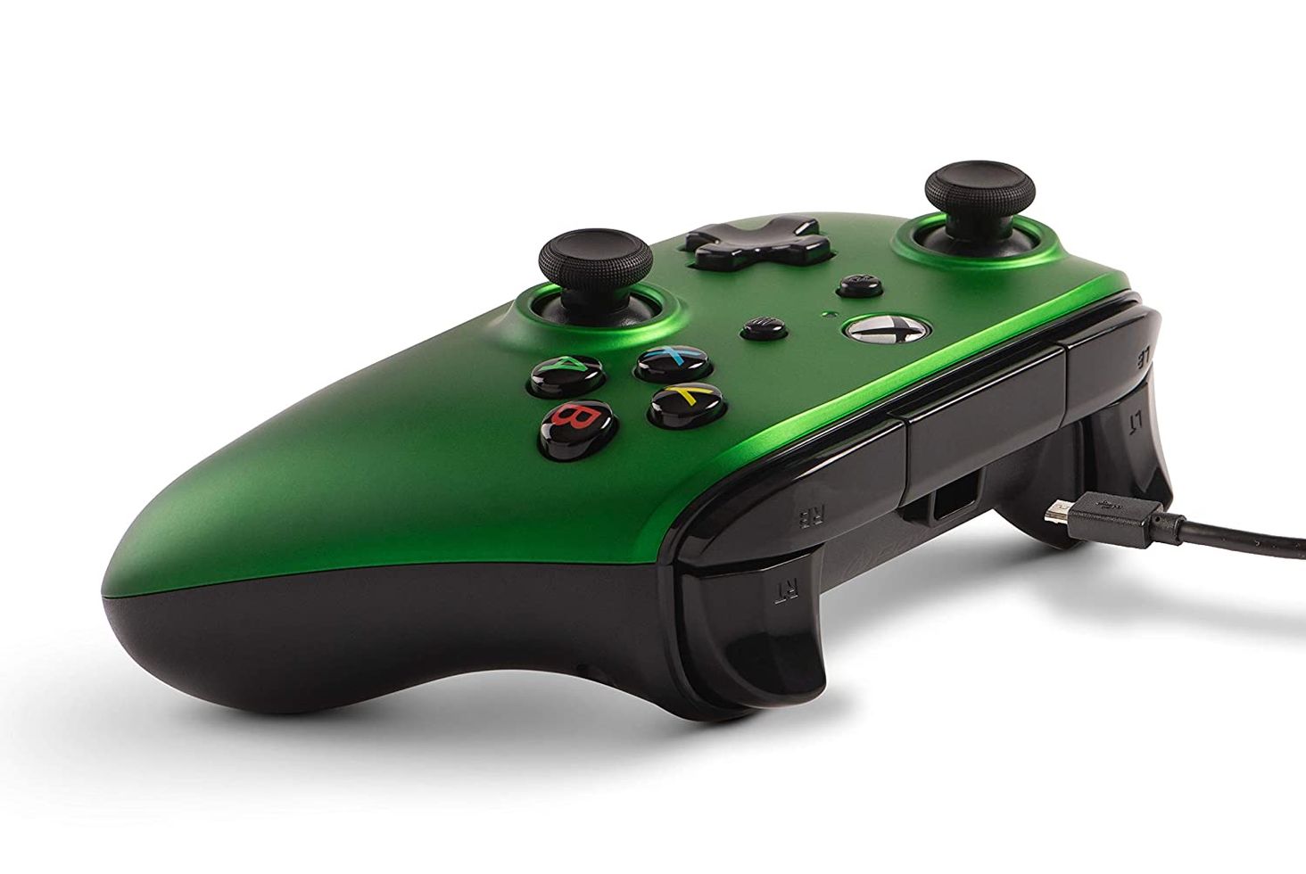 Gamepad PowerA Xbox One Enhanced Wired Emerald Fade - Ceny i opinie ...