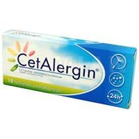 Lek na alergię Cetalergin 10mg 10 tabl. - Opinie i ceny na Ceneo.pl