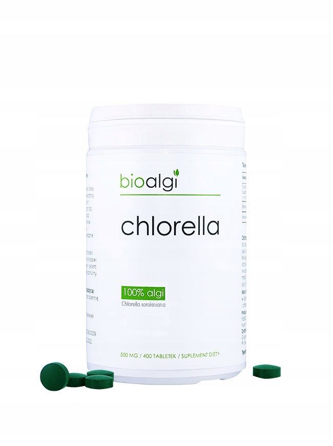 Chlorella tabletki (400 tabletek) bioalgi - Opinie i ceny na Ceneo.pl
