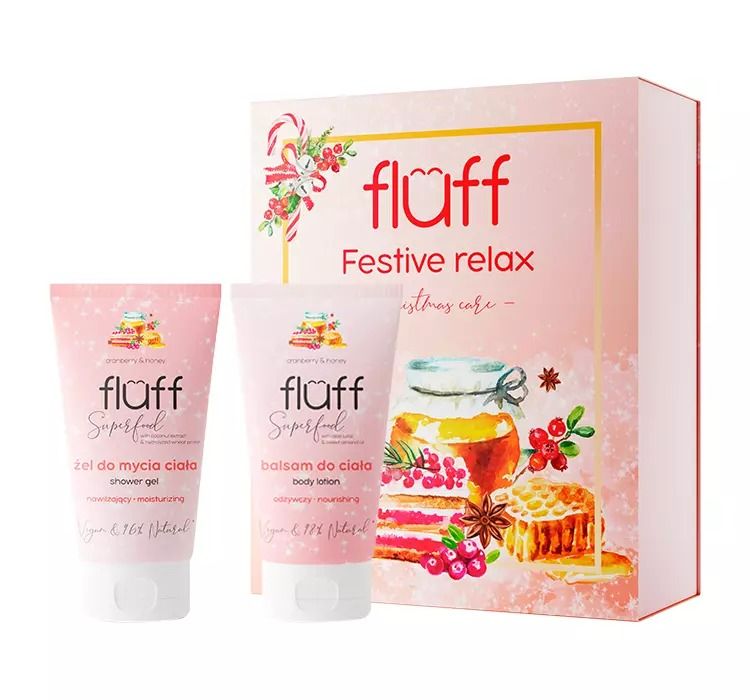 Zestaw dla kobiety Fluff Superfood Zestaw Prezentowy Festive Relax ...