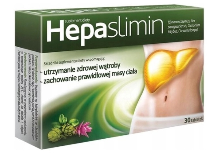 HepaSlimin 30 tabl. - Opinie i ceny na Ceneo.pl
