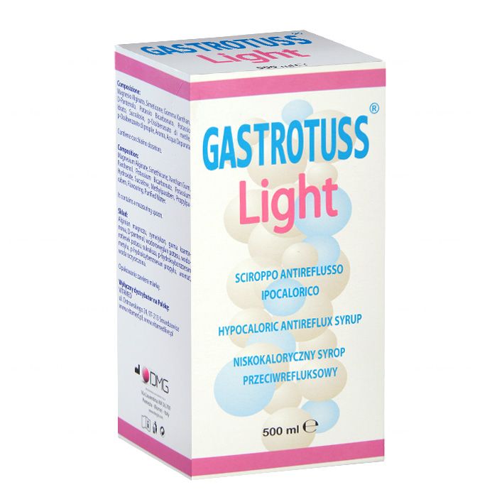 Gastrotuss Light Syrop Przeciwrefluksowy 500ml - Opinie i ceny na Ceneo.pl