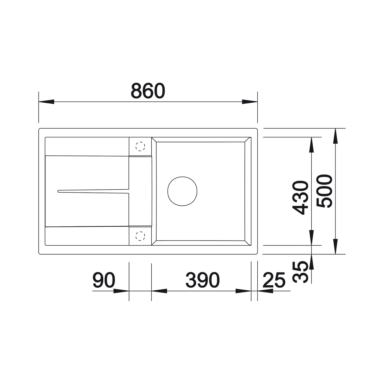 Zlewozmywak Blanco Metra 5 S Silgranit PuraDur Alumetalik (513204 ...