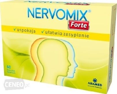 Lek na układ nerwowy Nervomix Forte 60 kapsułek - Opinie i ceny na Ceneo.pl