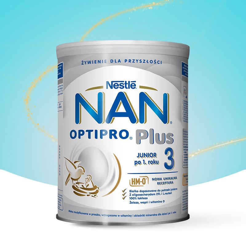 NESTLE NAN OPTIPRO Plus 3 HM-O Mleko Modyfikowane Junior Dla Dzieci Po 1. Roku 800g - Ceny i ...