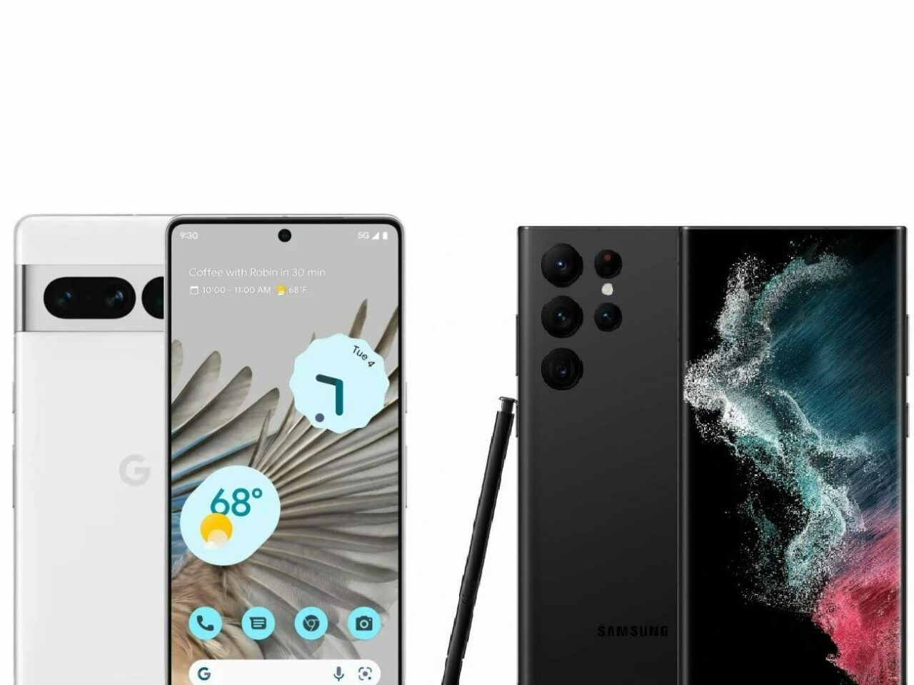 Google Pixel 7 Pro vs Samsung Galaxy S22 Ultra. Porównanie telefonów ...